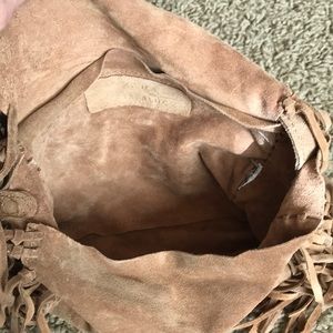 Zara | Bags | Zara Suede Leather Fringe Purse | Poshmark